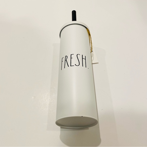 Rae Dunn | Bath | Rae Dunn Fresh Metal Toilet Bowl Brush White Black ...